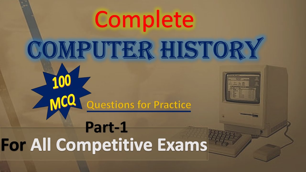 History of Computer | MCQ Based Question Answer | For all Entrance ...