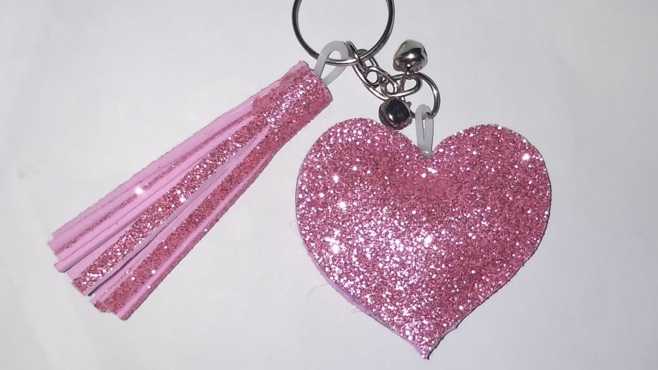 DIY Keychain | How to use Glitter paper | How to make DIY keychain used ...