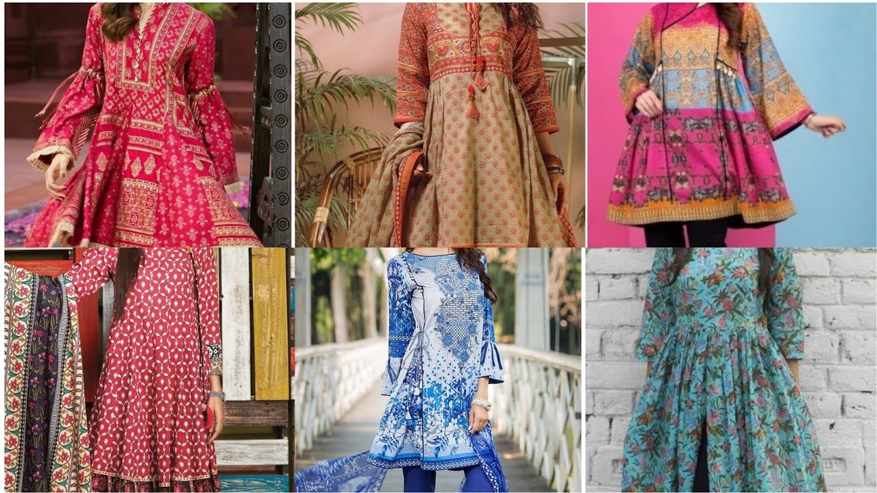 Lawn short Frocks design 2020 || Stylish short frock designs || Daily ...