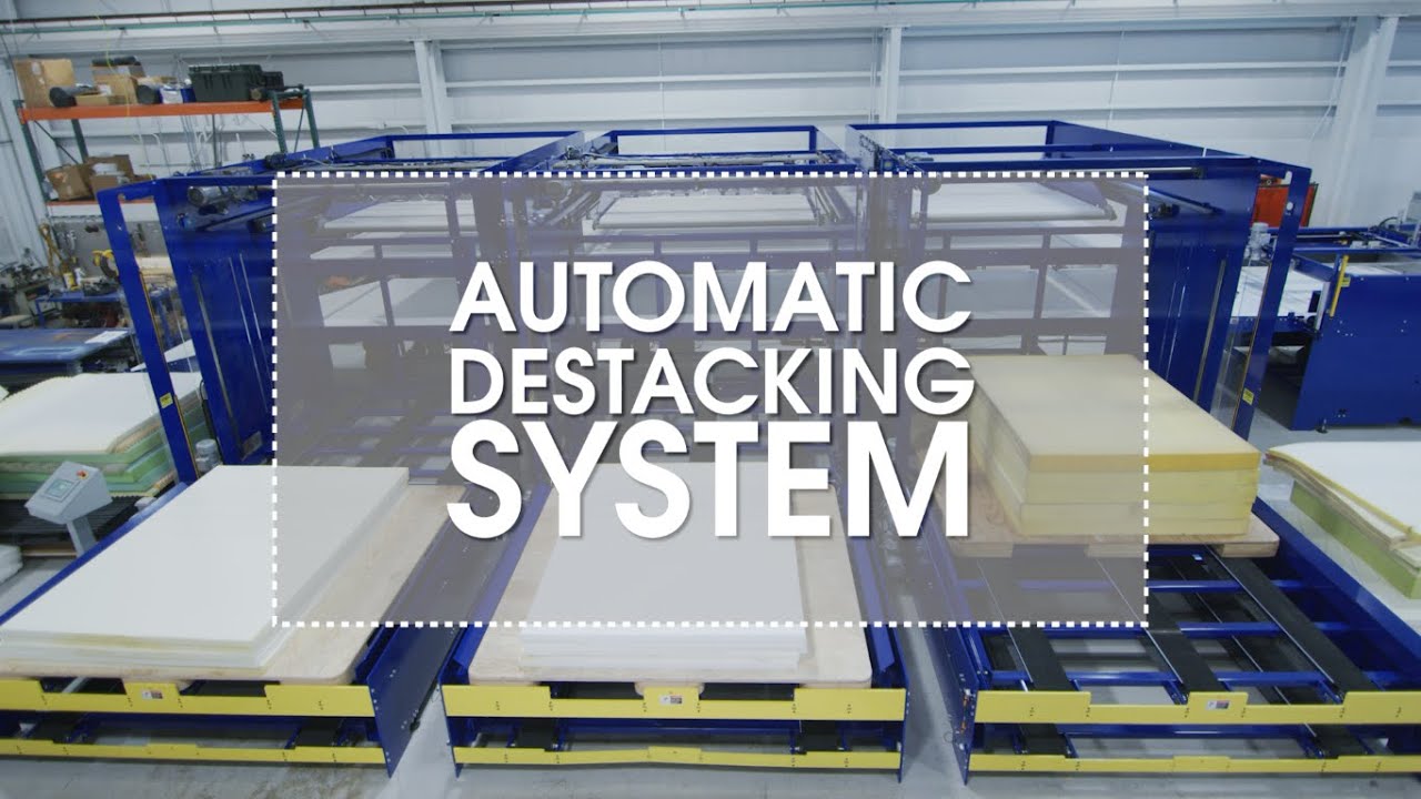 C³'s Automatic Mattress Destacking System - YouTube