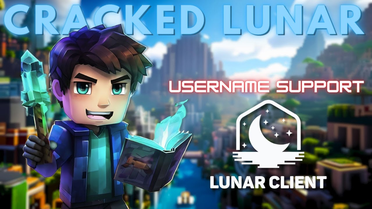 How to play LUNAR client with Own Username - YouTube