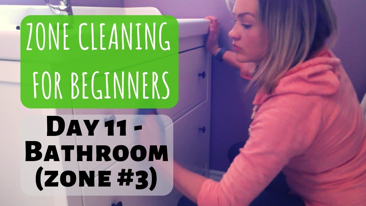 Day 11 | Zone Cleaning for Beginners | Zone 3 - Main Bathroom - YouTube