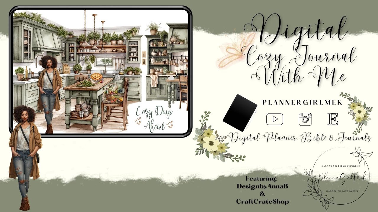 Digital Cozy Journal With Me | Cozy Kitchen | #cozyplanning # ...