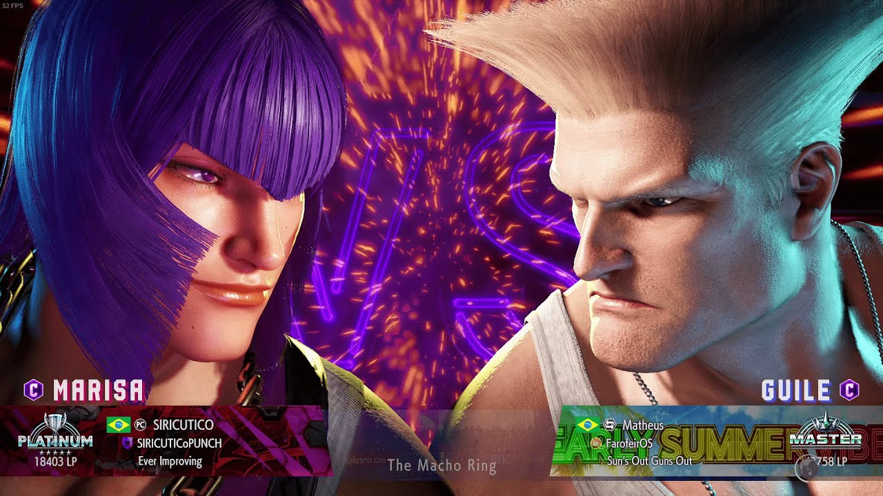 STF 6 (MARISA) VS MASTERS (GUILE) I WANT TO PUNCH YOUR FACE "STREET ...