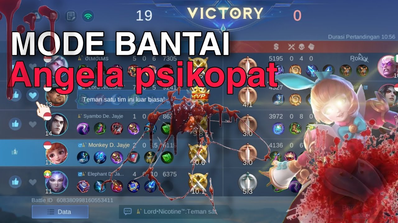 ANGELA DESAH WKWK ! Tutorial Main Hero Angela dan Recall tas tas tas # ...