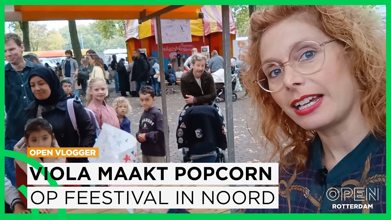 Vlogger Viola maakt haar eigen popcorn op Feestival: ‘Het duurde heel ...