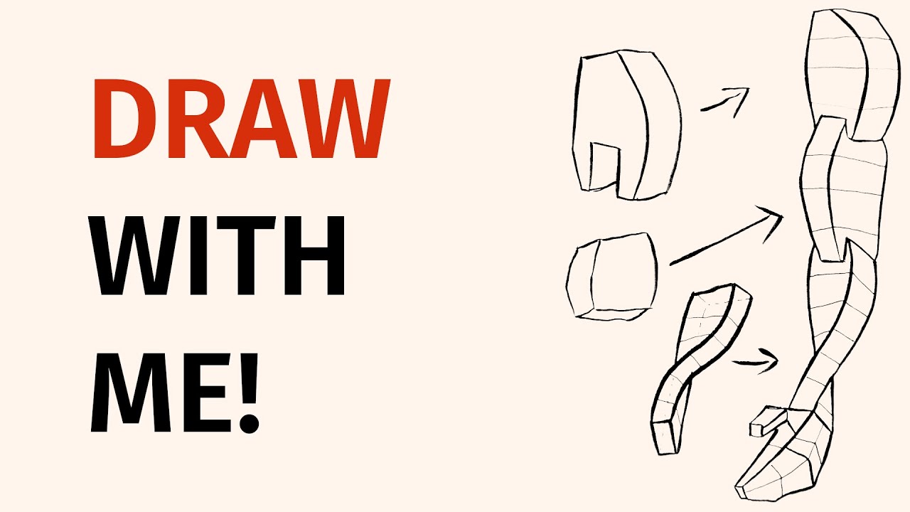 Practice Drawing Simplified Arm Volumes - YouTube