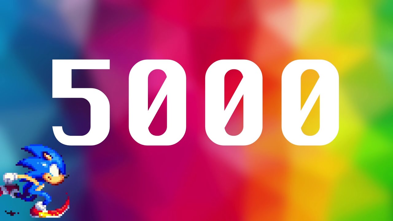 5000 Second Sonic Running Countdown Timer with Alarm ⏱ - YouTube