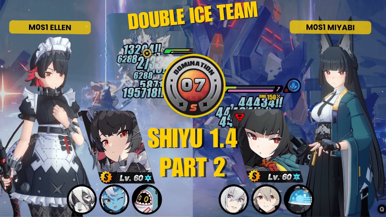 ZZZ New 1.4.2 Shiyu Defense 7 | M0S1 Ellen Mono Ice Team & M0S1 Miyabi ...