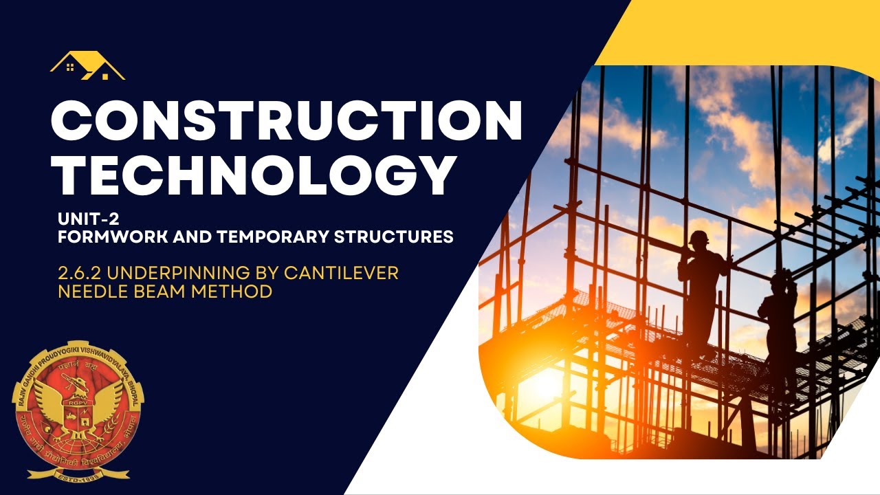 2.6.2 Underpinning by Cantilever Needle Beam Method | CE402 | - YouTube