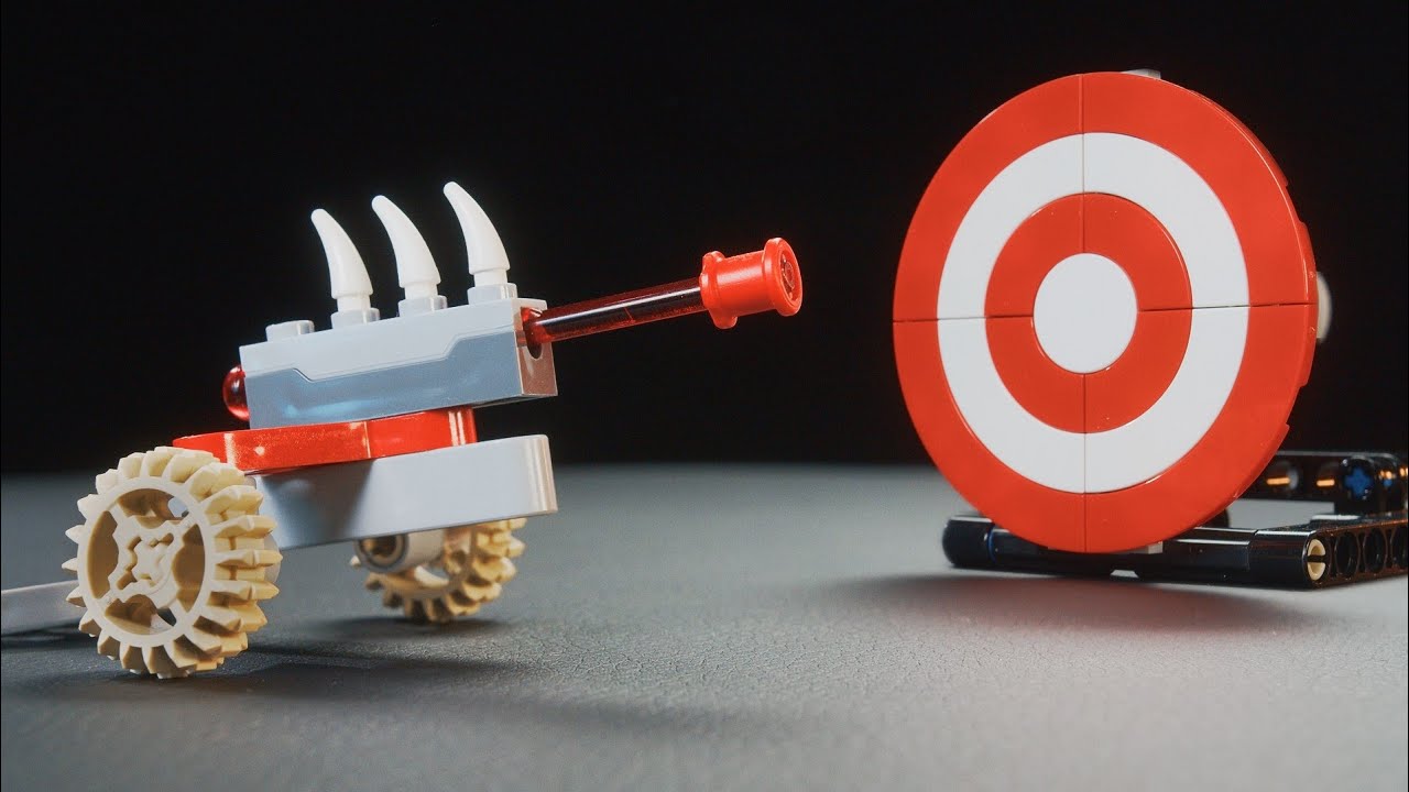 Shooting at Lego Targets - Lego Technic Experiments - YouTube