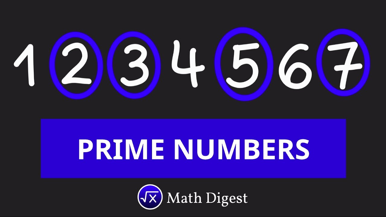 PRIME NUMBERS - Algebra | Math Digest - YouTube
