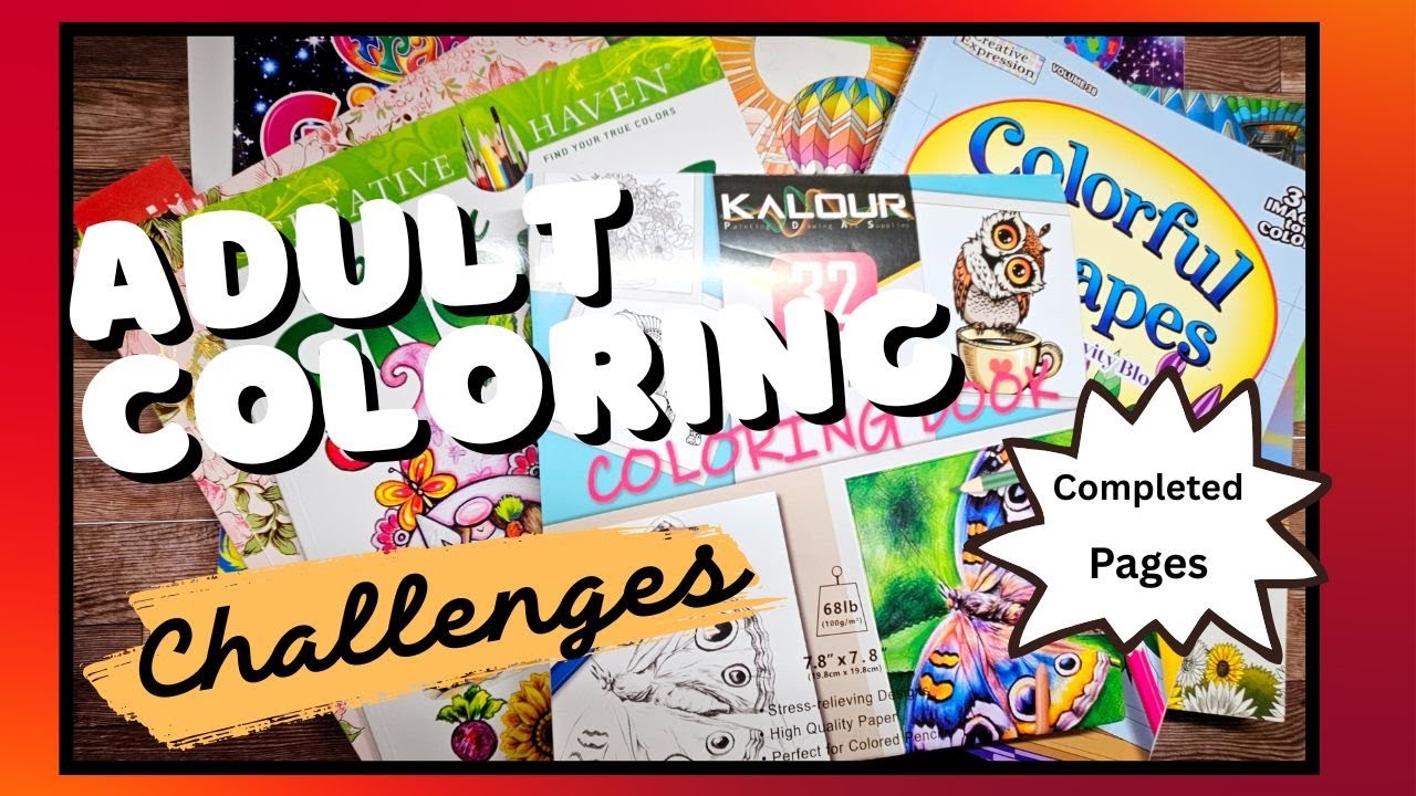 Coloring the Hashtag Challenges | Completed Pages #coloringchallenge # ...