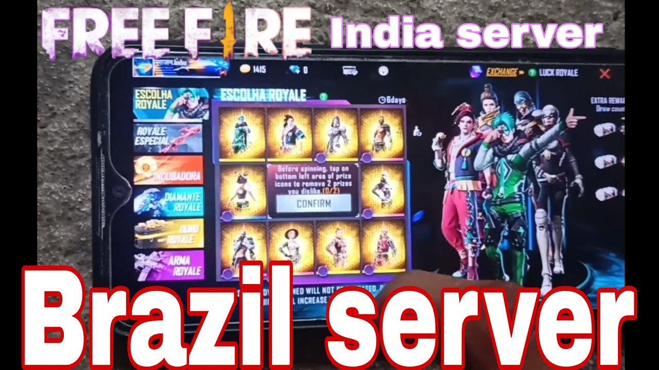 free fire Brazil server VS India server me antar 🔥🔥 - YouTube