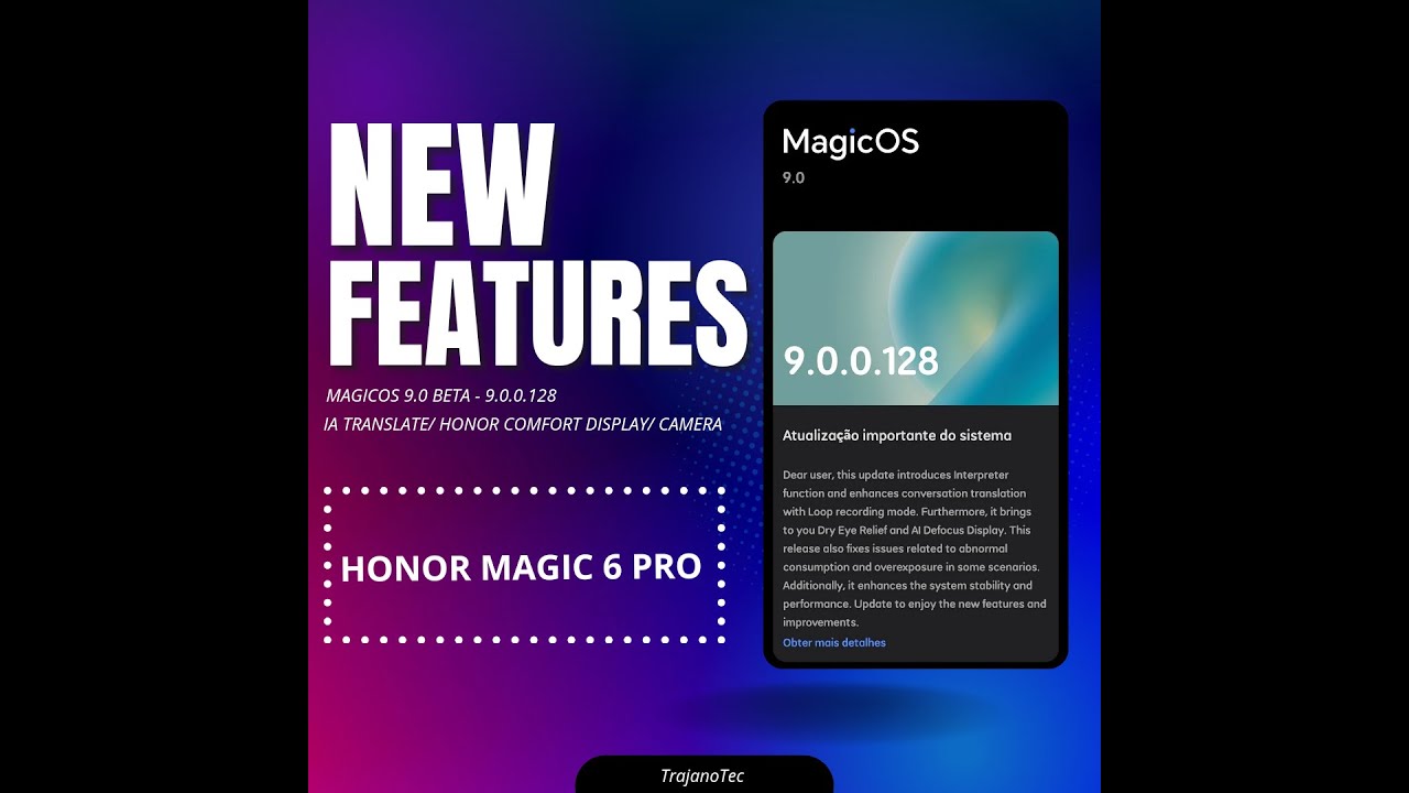 New UPDATE MagicOS 9.0.0.128 Beta - Honor Magic 6 Pro #honormagic6pro #magicos #honor - YouTube