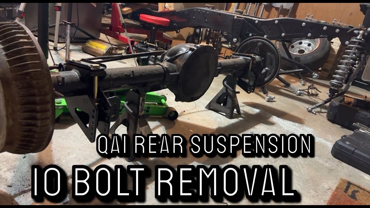 Chevy C10 QA1 Coil Over Axle Removal - YouTube