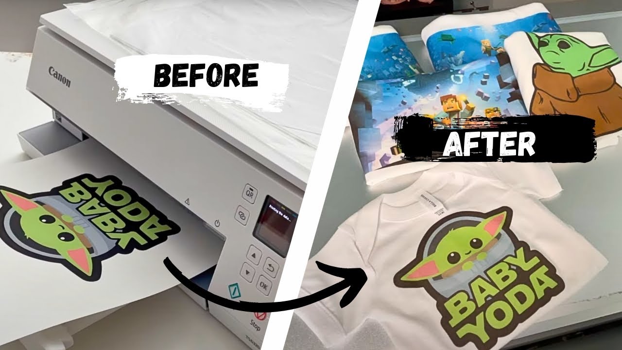 DIY Custom T-Shirts Using The Best Heat Transfer Paper - YouTube