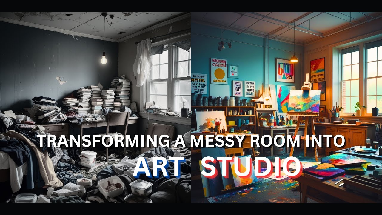 Transforming a Messy Room into an Awesome Art Studio #shyamraoart # ...
