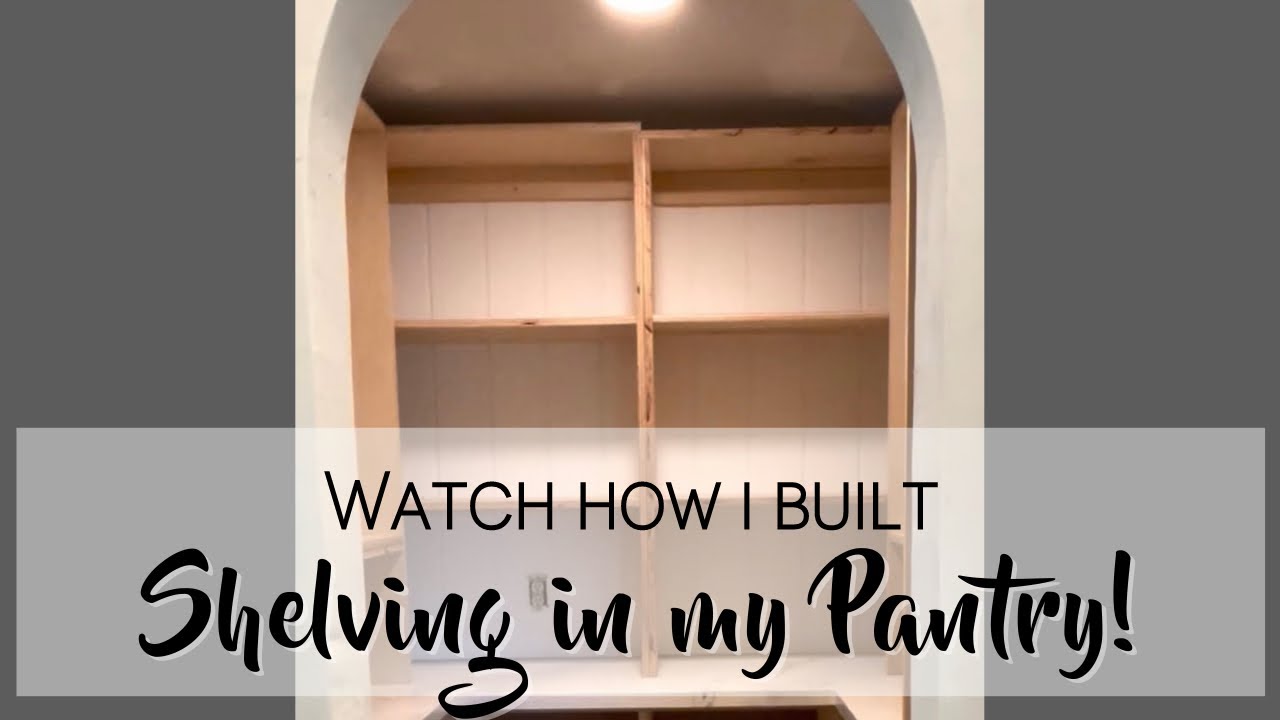 How to build a shelving unit || DIY pantry shelf #diy #shelving # ...