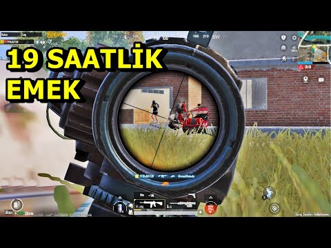 19 SAATLİK EMEK 1 SAATLİK BATUR GAME ! SOLO VS SQUAD PUBG MOBİLE