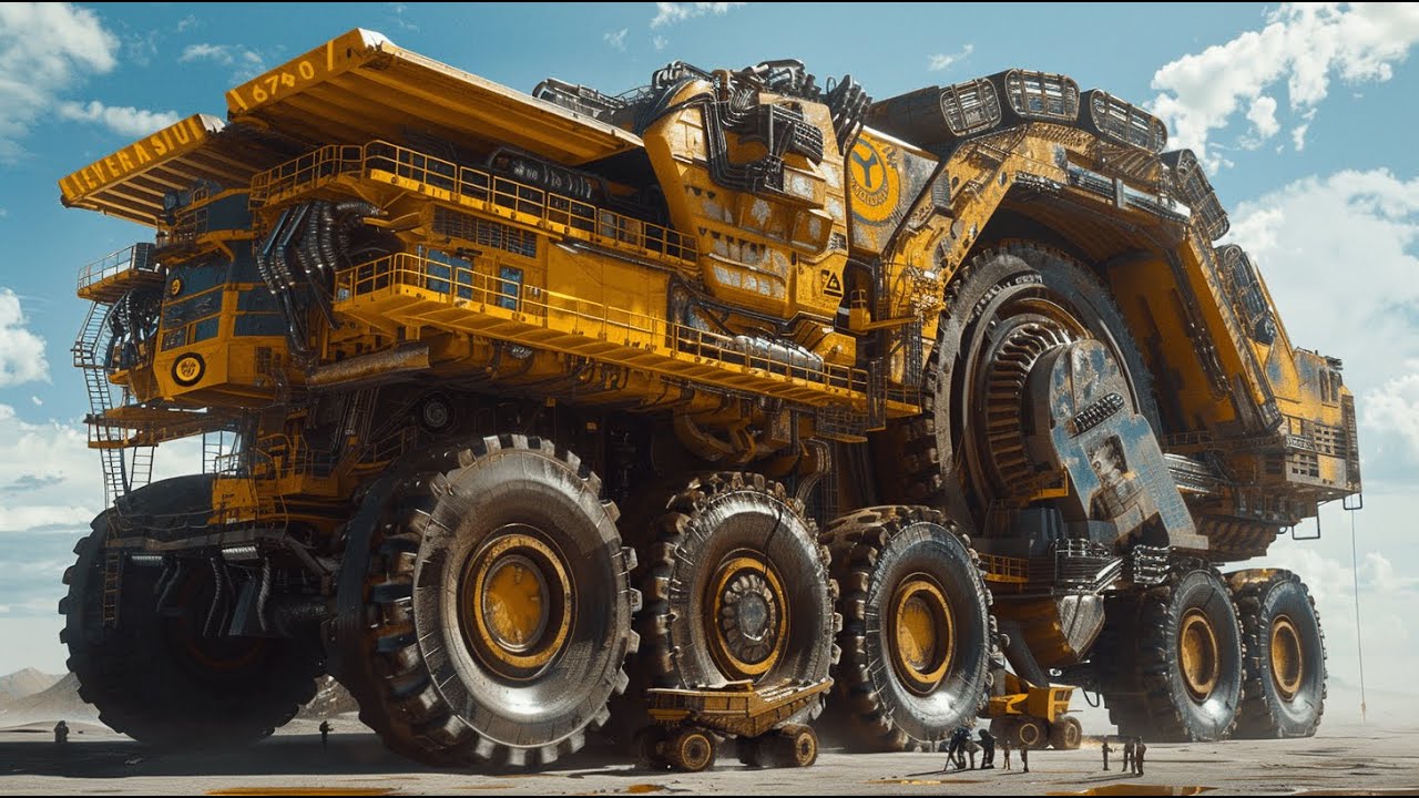 Biggest Heavy Equipment Construction Machines Operating at Another ...