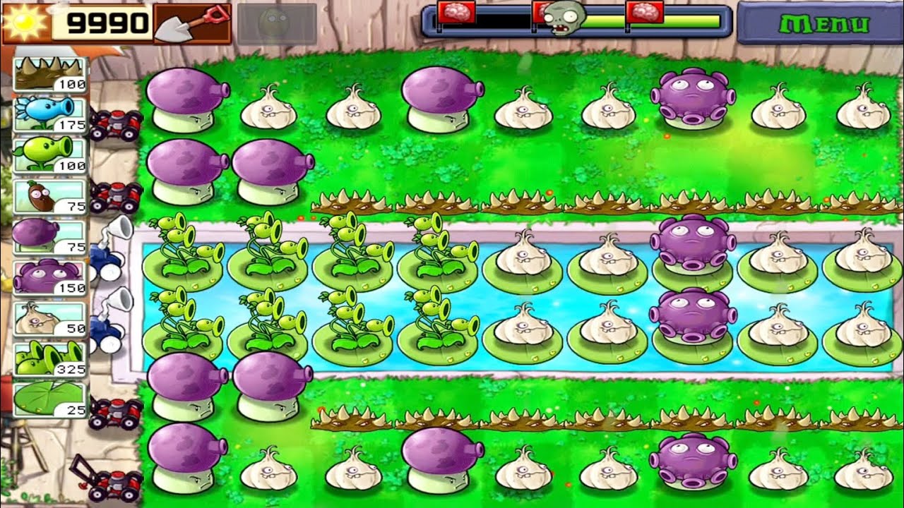 PVZ MOD | ADVENTURE | POOL LEVELS (3/4) COMPLETED IN 15:01 MINS | FULL ...