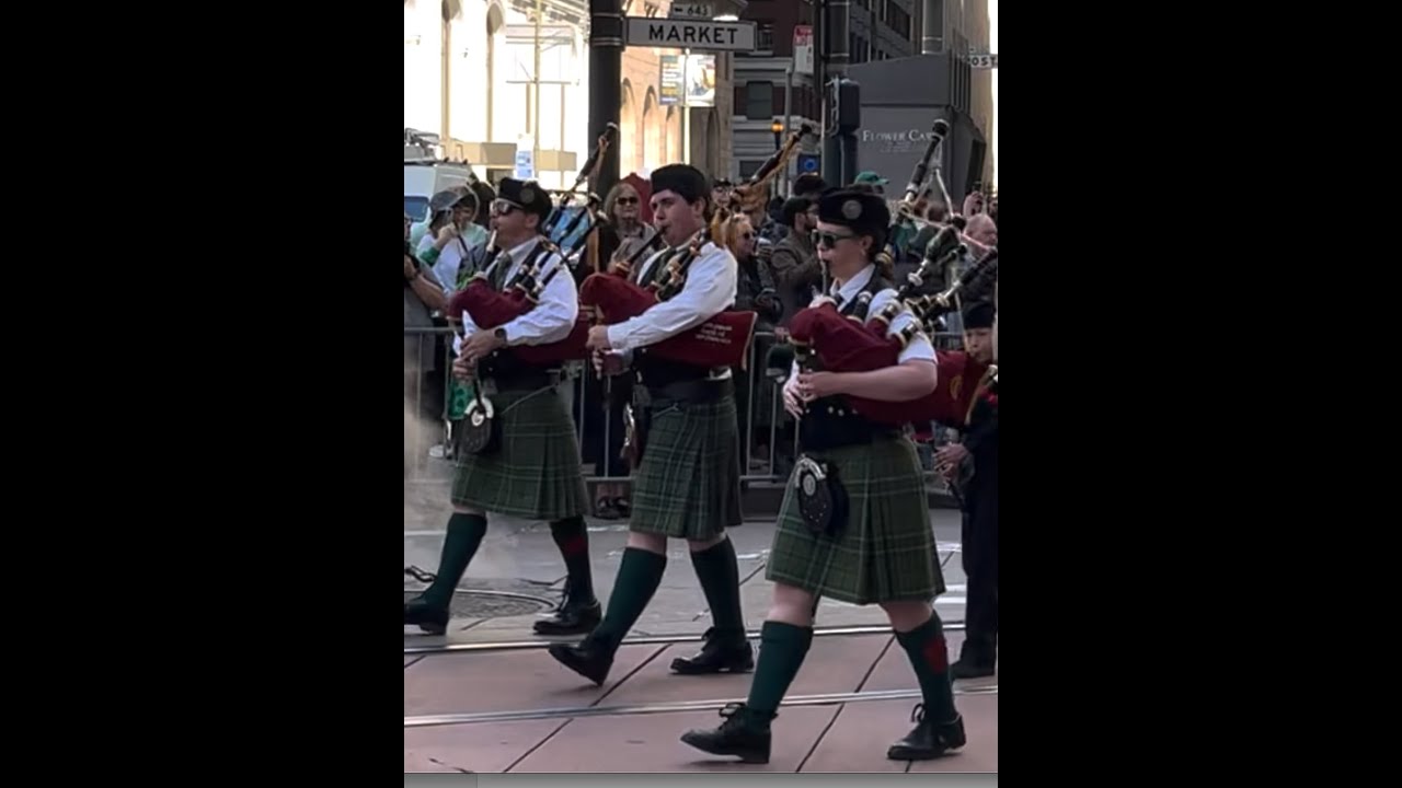 Kieran on bagpipe - Irish Pipers Band of San Francisco, 2024 St ...