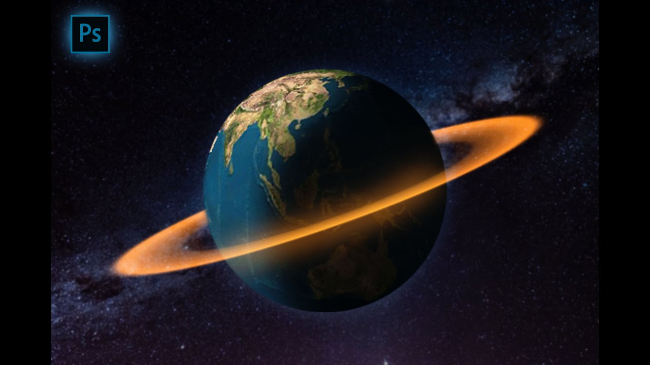 How To Make Planet Saturn-Earth in Photoshop | Photoshop Tutorial - YouTube