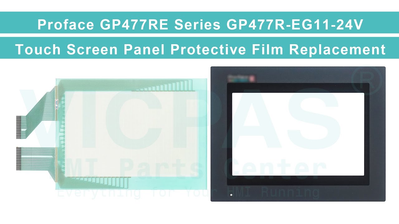 GP477R-EG11-24V Proface Front Film HMI Touch Panel - YouTube