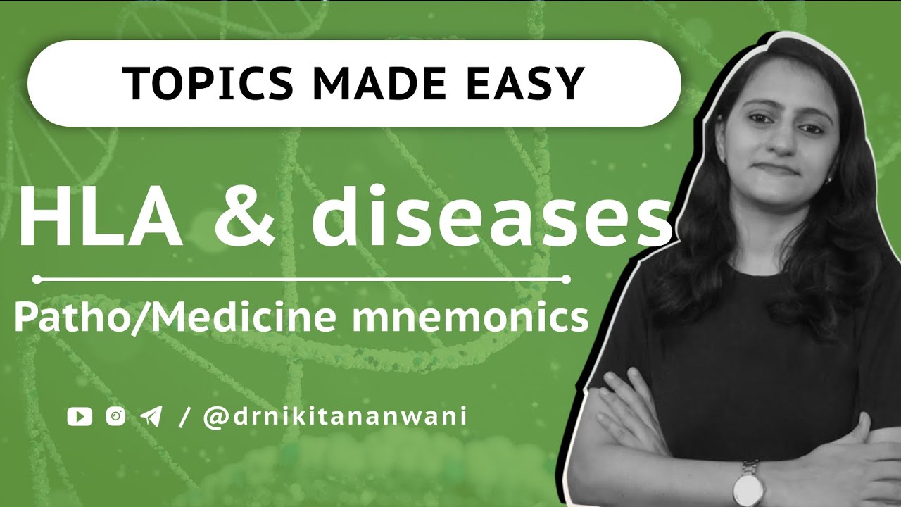 HLA association Mnemonics | HLA in diseases | #nikmonics #neetpg #fmge ...