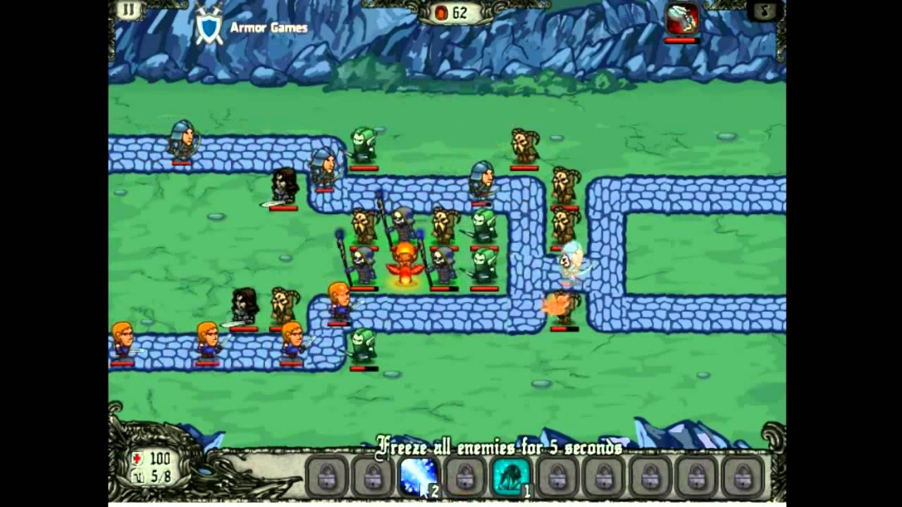Devilment Armor Game tower defence [3th level perfect] - YouTube