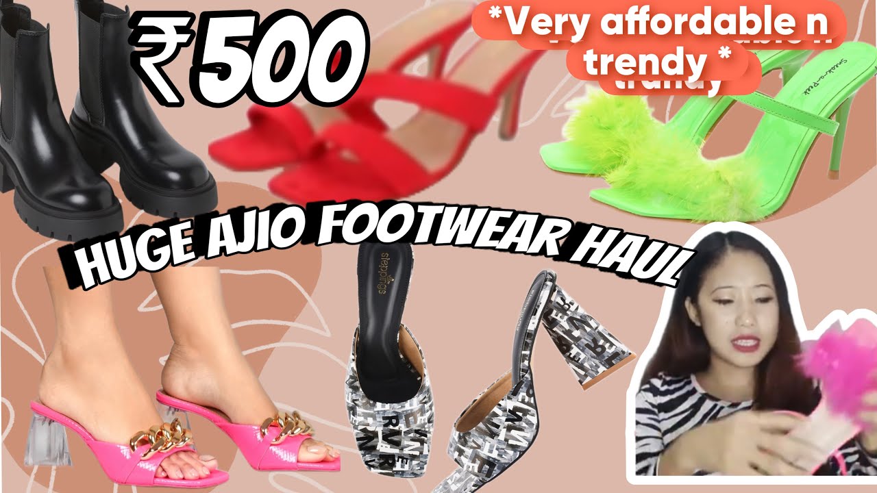 *affordable ajio Heels haul videos*starting RS 594🤭 - YouTube