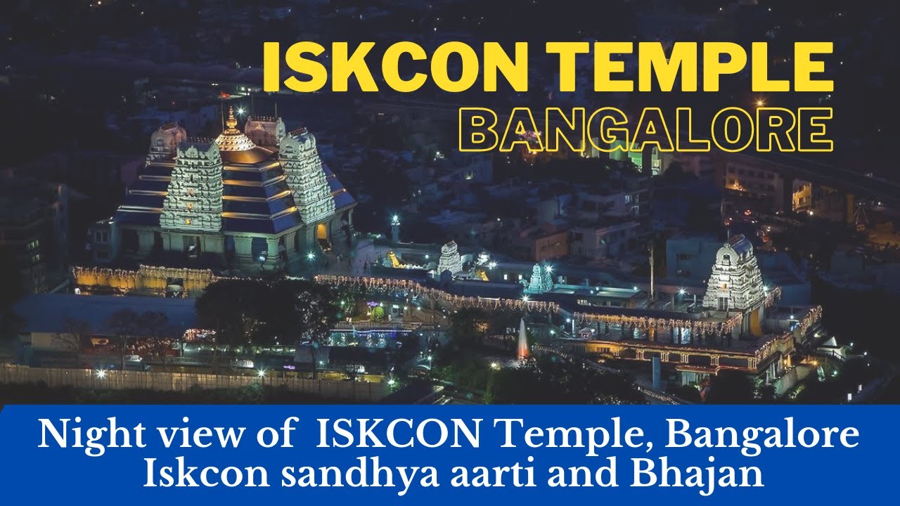 ISKCON Temple, Bangalore | Night view of ISKCON Temple | Iskcon sandhya ...