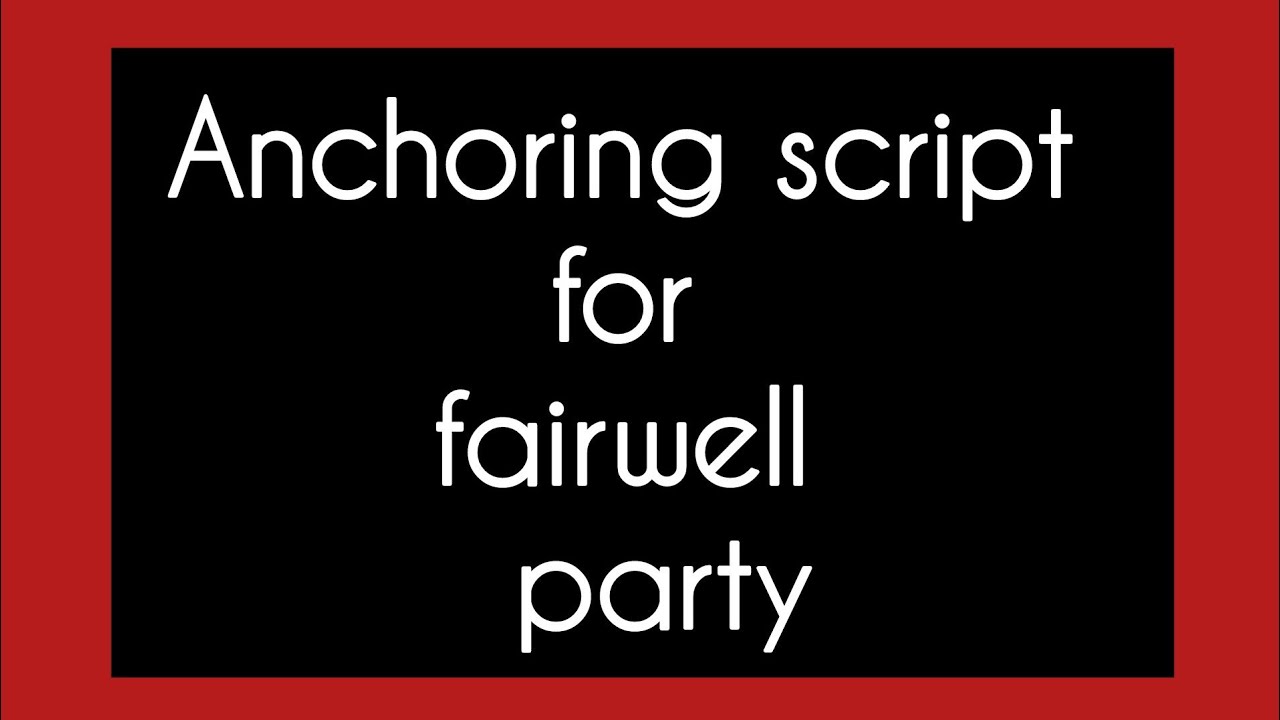 anchoring script for farewell party 2025 #विदाई समारोह के लिए क्रीम ...