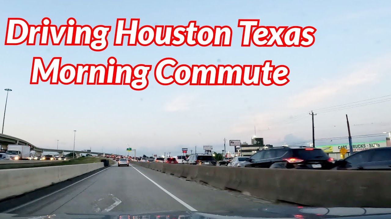 Driving. Houston Texas Morning Commute - YouTube