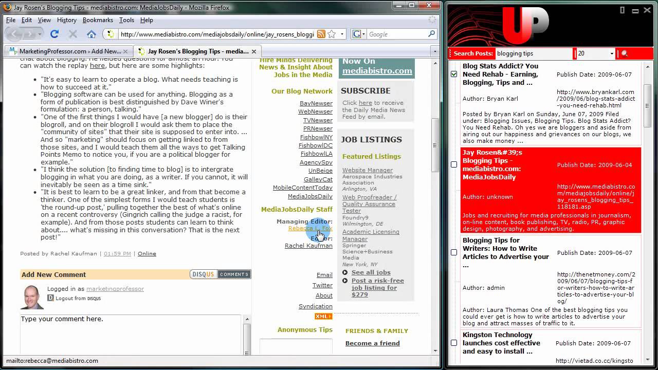 Review of Utility Poster Blog Content Locating Software - YouTube