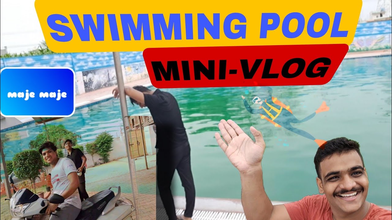 SWIMMING POOL MINI VLOG. @THECRAZYchallengers1234 - YouTube