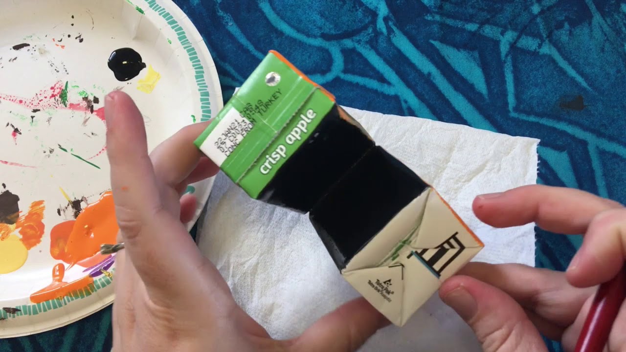 Juice box Puppets: Making the puppets - YouTube