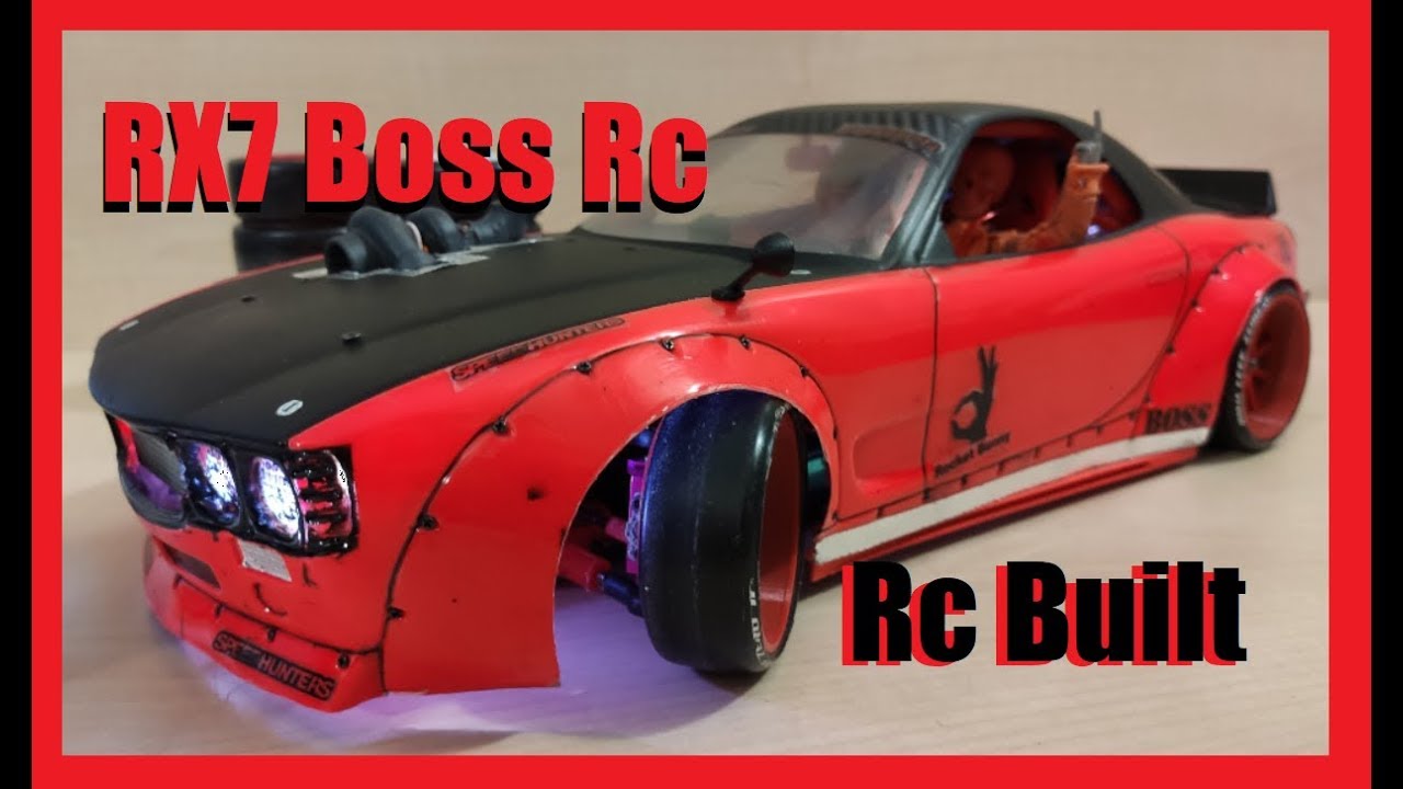 RX7 BOSS BODY Built with Realistic Cockpit - Aplastic - RcModify - YouTube