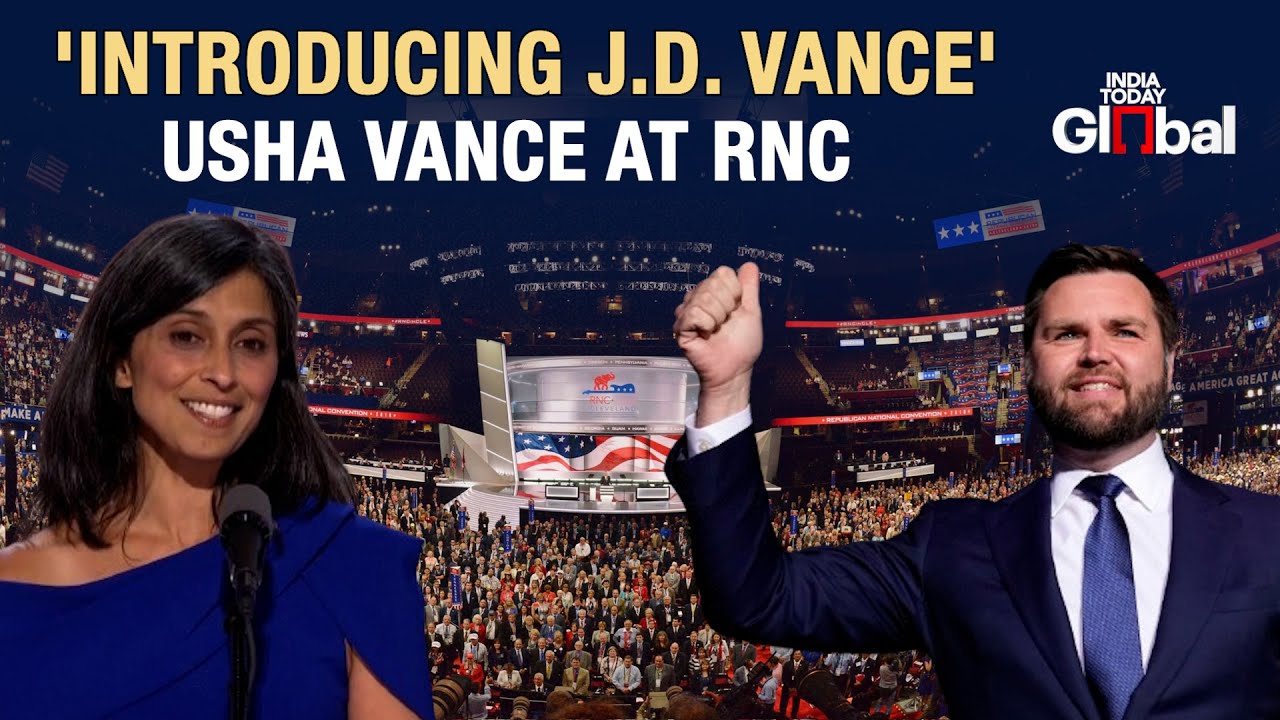 Indian-Origin Usha Vance Introduces Husband & U.S. VP Contender J.D ...