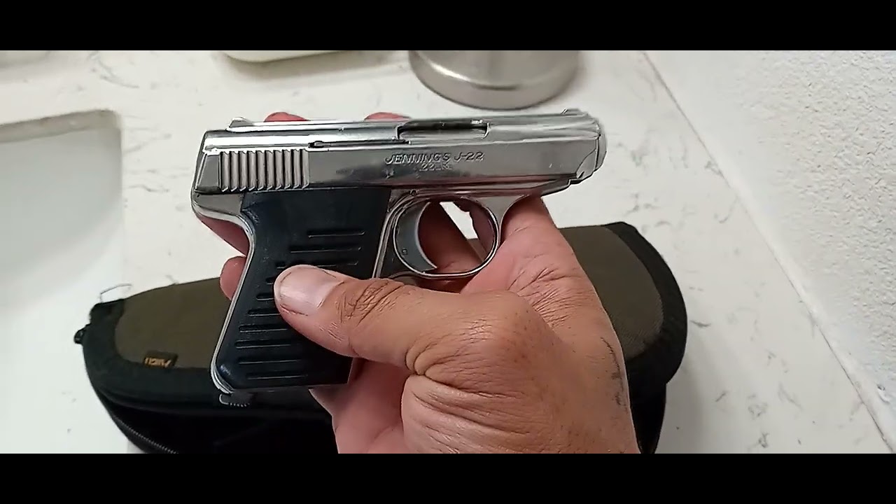 Jennings J-22 ( 22LR ) Handgun Pistol Review - YouTube