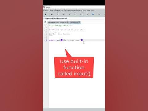 #Python How to get input from a User in Python?? #python #datascience #programming - YouTube