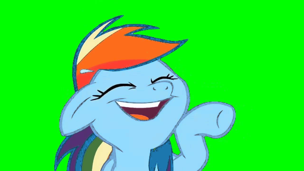 Green Screen: Rainbow Dash Laughing (MLP) - YouTube