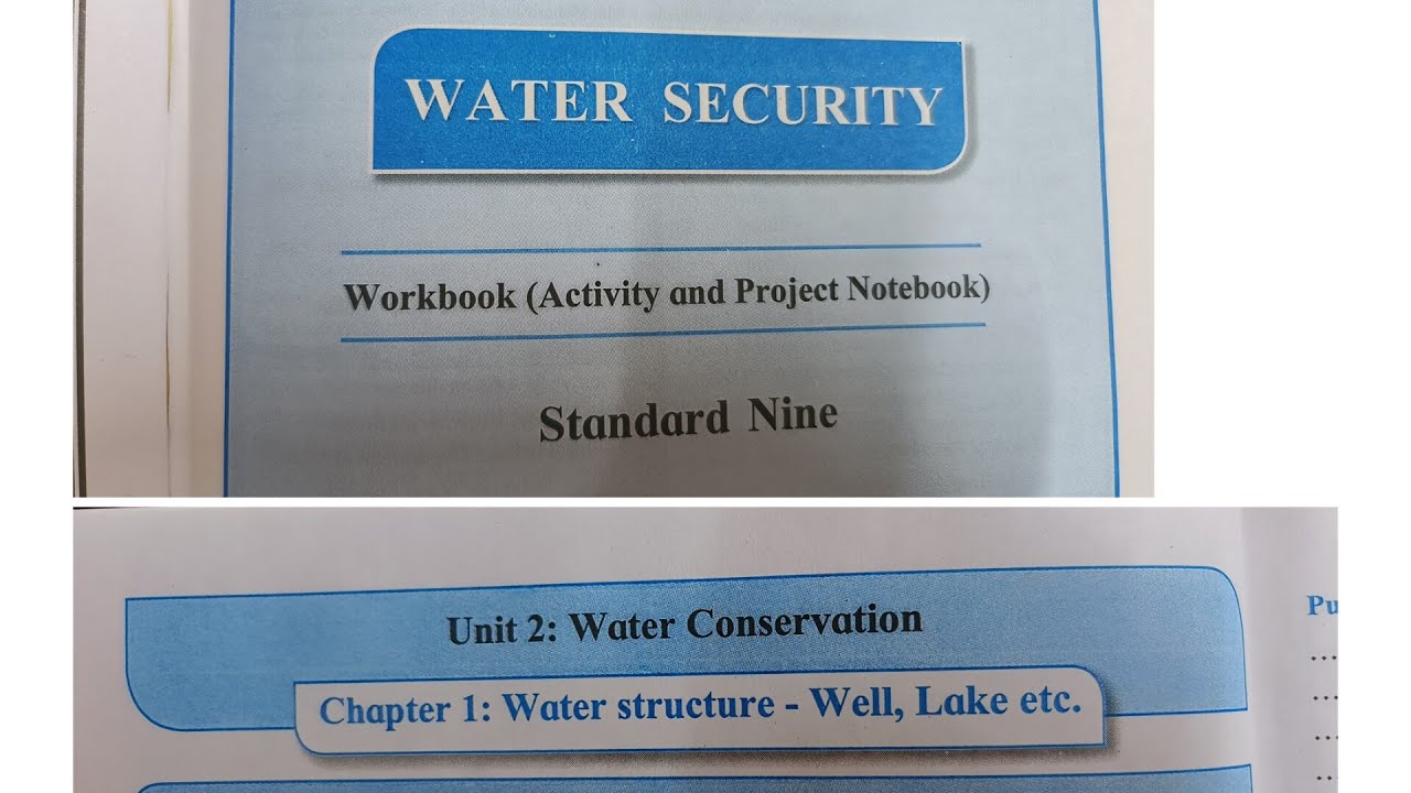 Water Security Workbook Std9 Unit2 Chapter 1 - YouTube