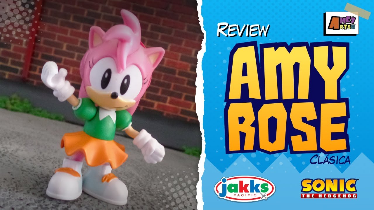 Review Amy Rose (Clásica) | Jakks Pacific ( Sonic CD | 1993 ) - YouTube