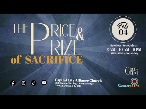 FEB 2024 SERIES- WK 6: The Price & Prize of Sacrifice - YouTube