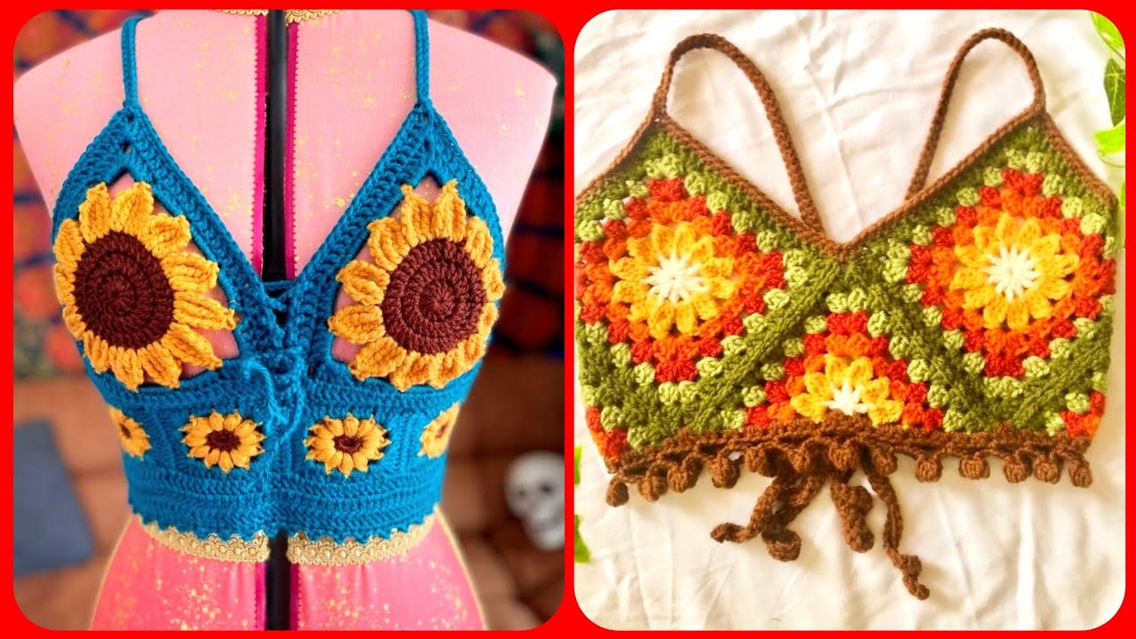 25 Beautiful Crochet Bikini Top Patterns - YouTube