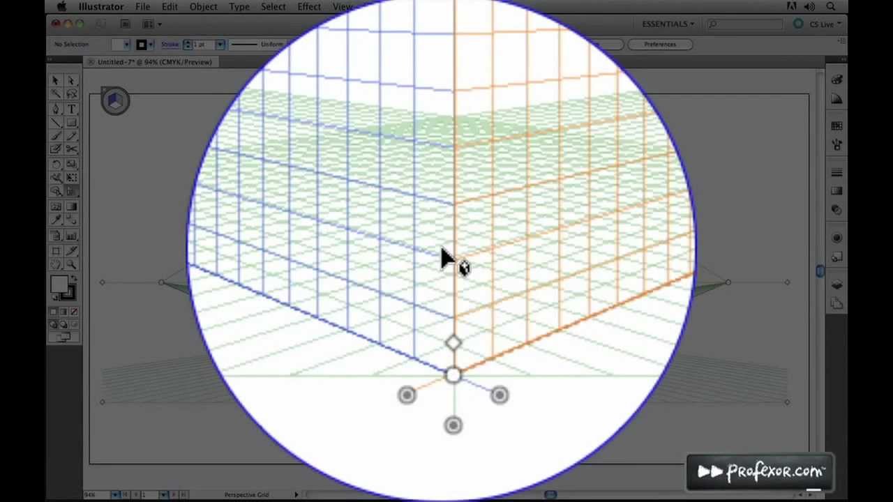 Adobe Illustrator CS5: Retícula en perspectiva - YouTube