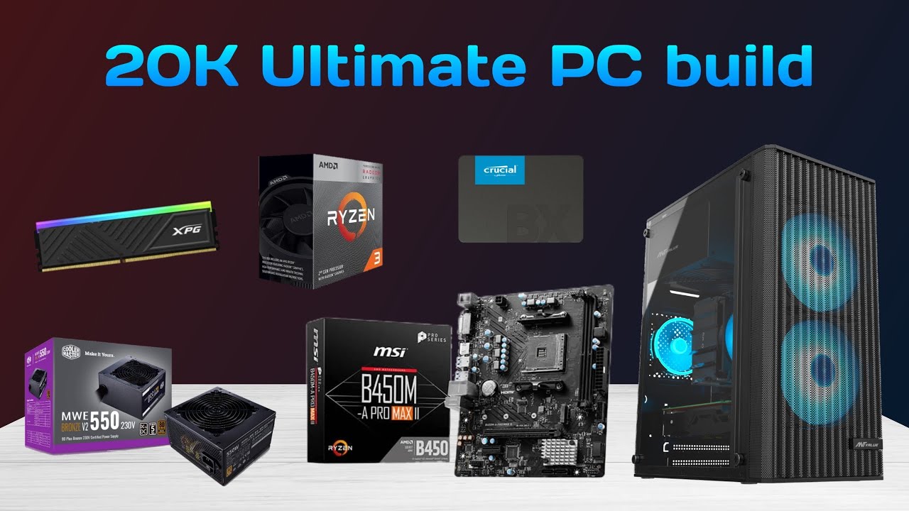 RYZEN 3 3200G PC Build Under ₹20K in 2024🚀Affordable & Powerful Budget ...