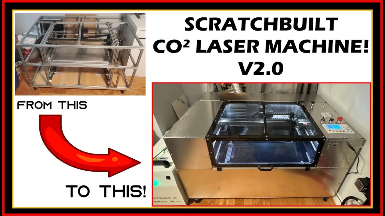 I built ANOTHER Laser Cutting Machine From Scratch! - Full Walkthrough ...